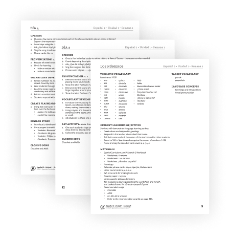 Free Resource and Video Landing Page-For Teachers - Spanish Curriculum