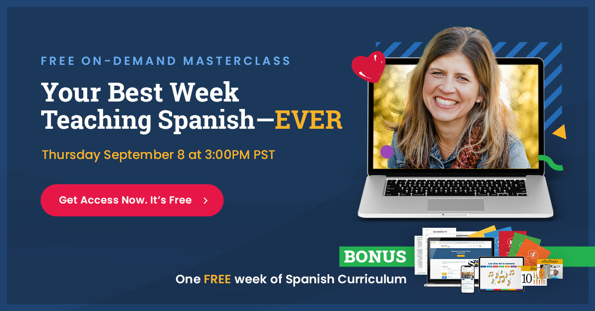 Free Webinar For Spanish Teachers - SpanishCurriculum.com